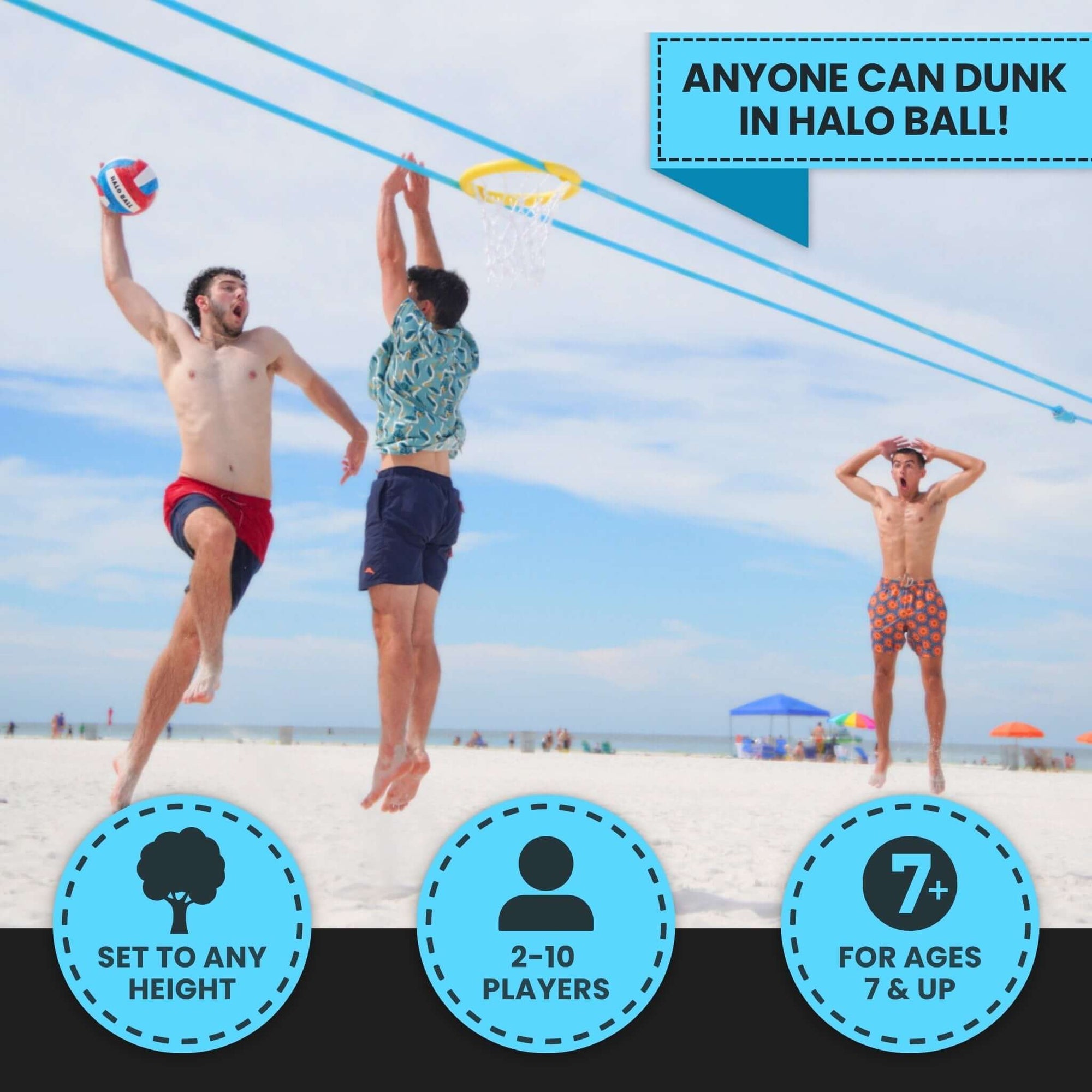 Halo Ball Set - Dunk Anywhere Portable Hoop