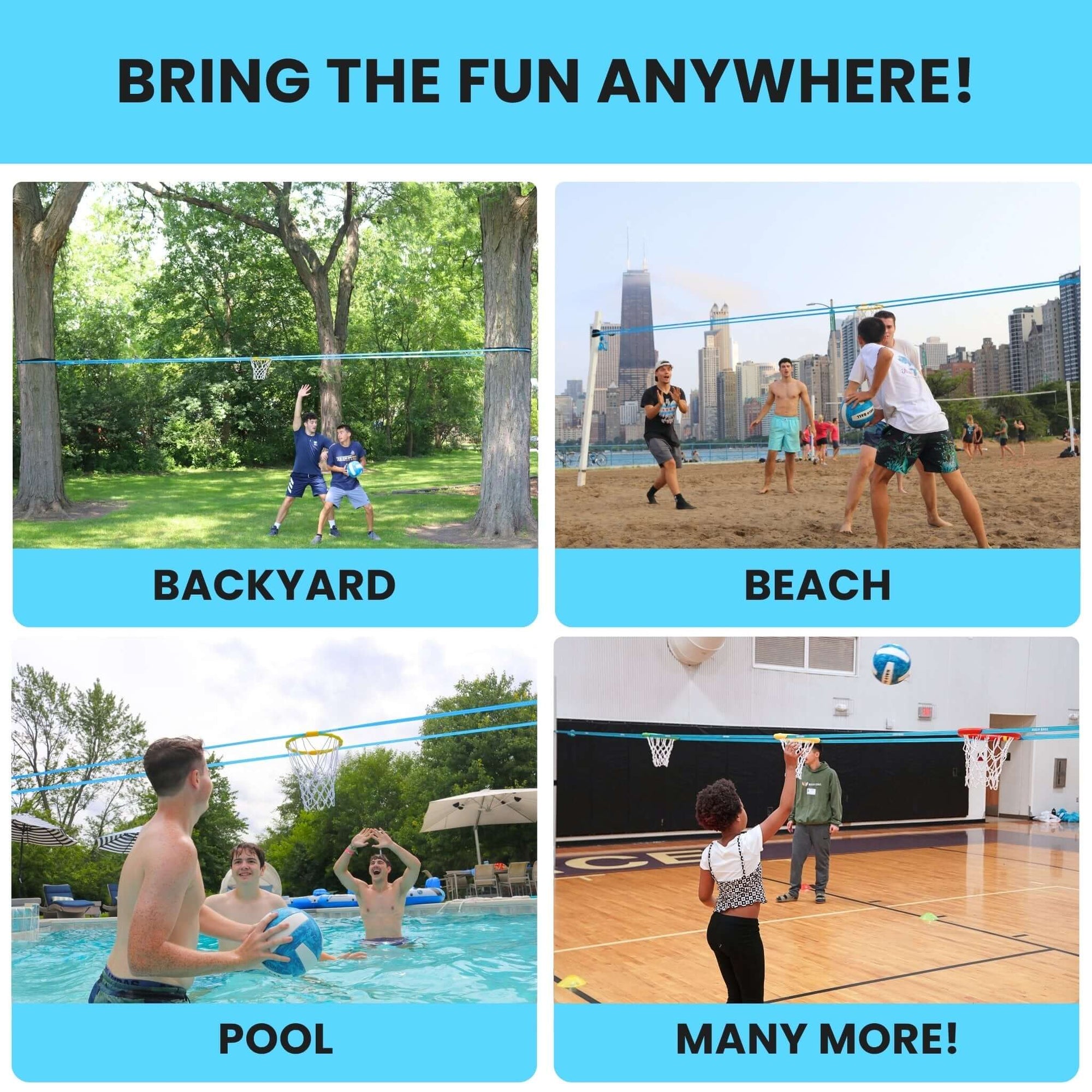 Halo Ball Set - Dunk Anywhere Portable Hoop